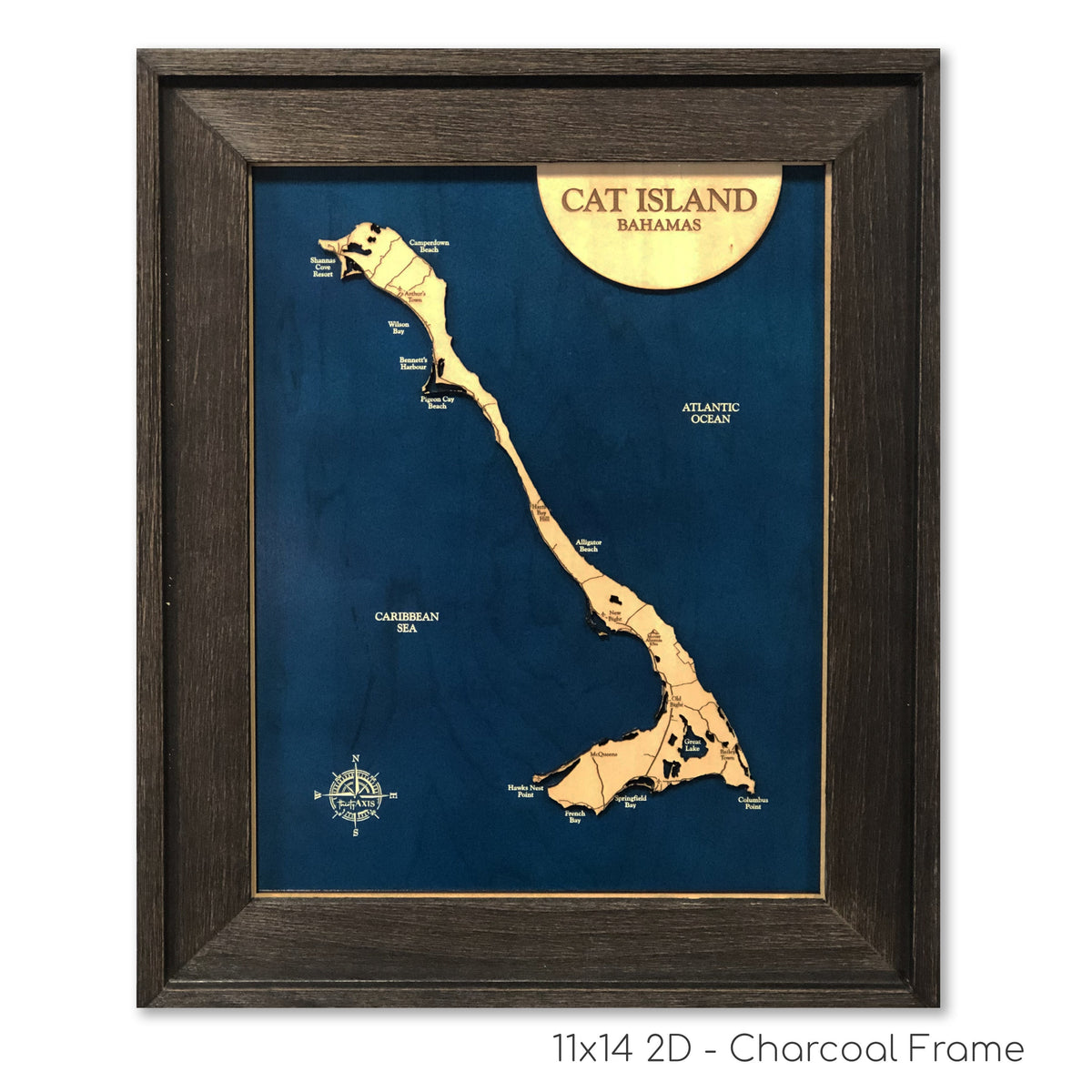 Cat Island Map | Wooden Maps | thirtyAXIS