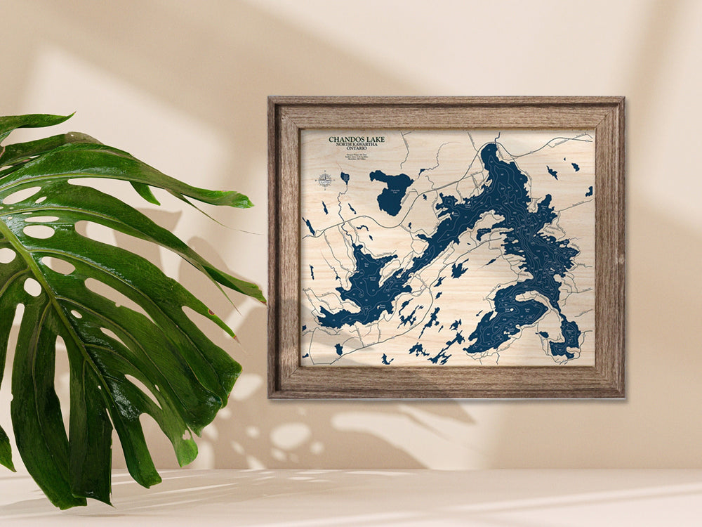 Chandos Lake Map | Wooden Maps | thirtyAXIS