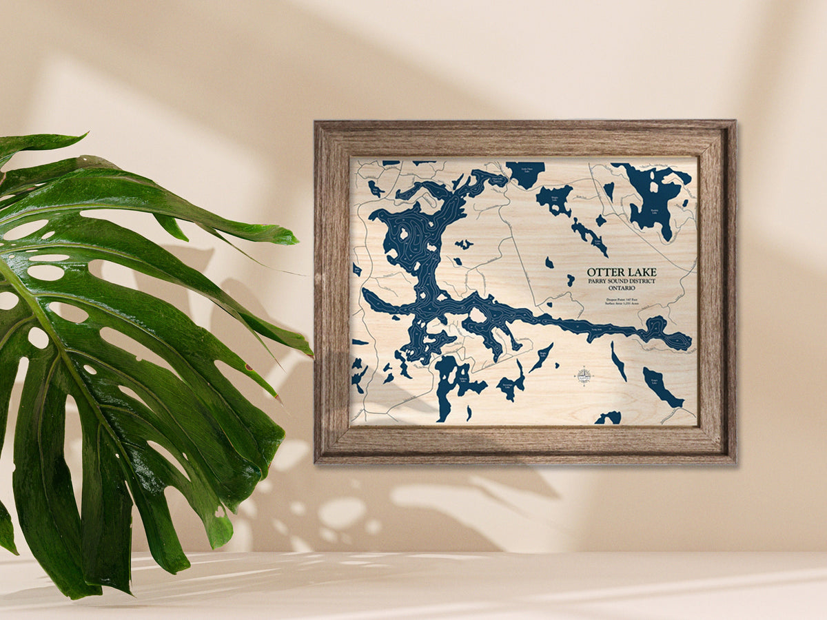 Otter Lake Map | Wooden Maps | thirtyAXIS