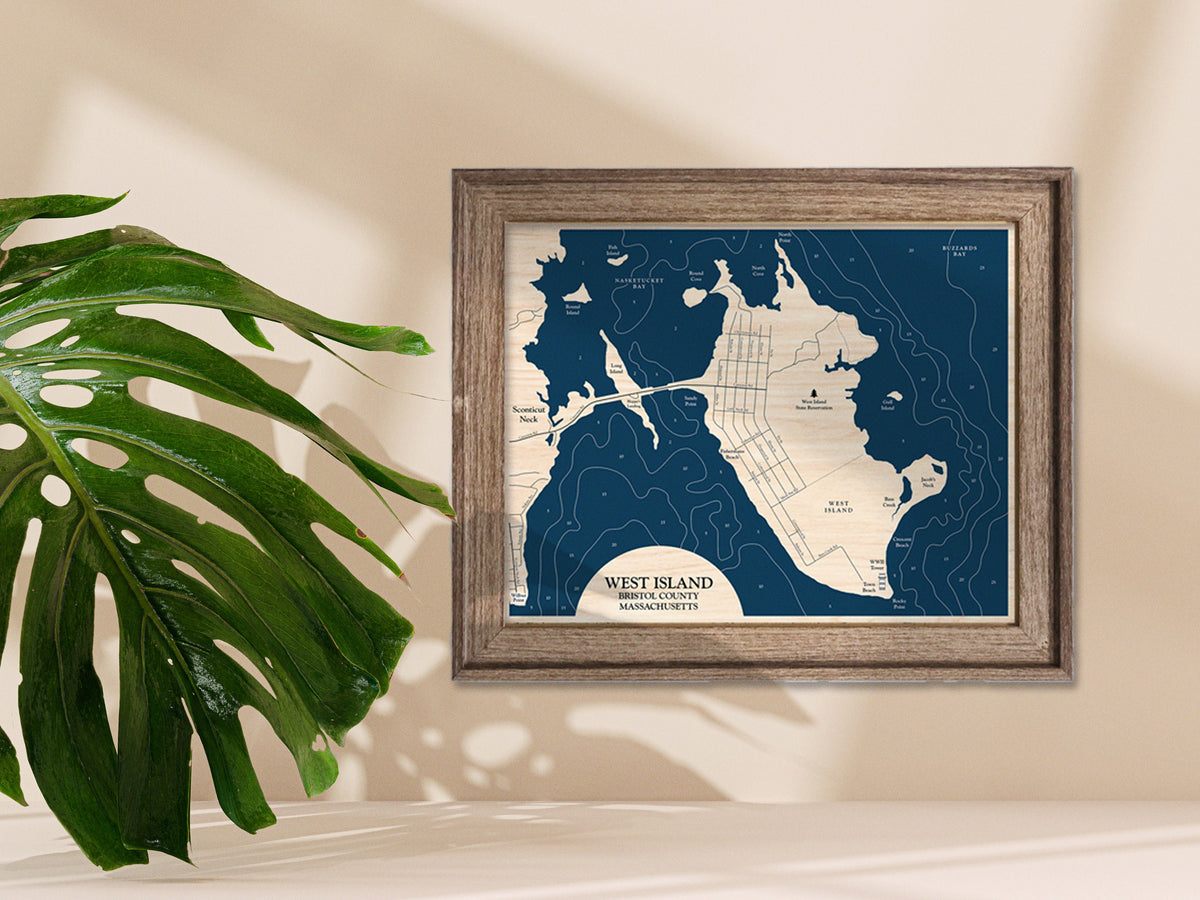 West Island Map | Wooden Maps | thirtyAXIS